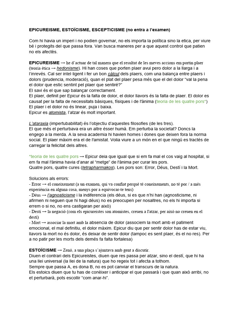 Filosofia - 2n Trimestre | PDF