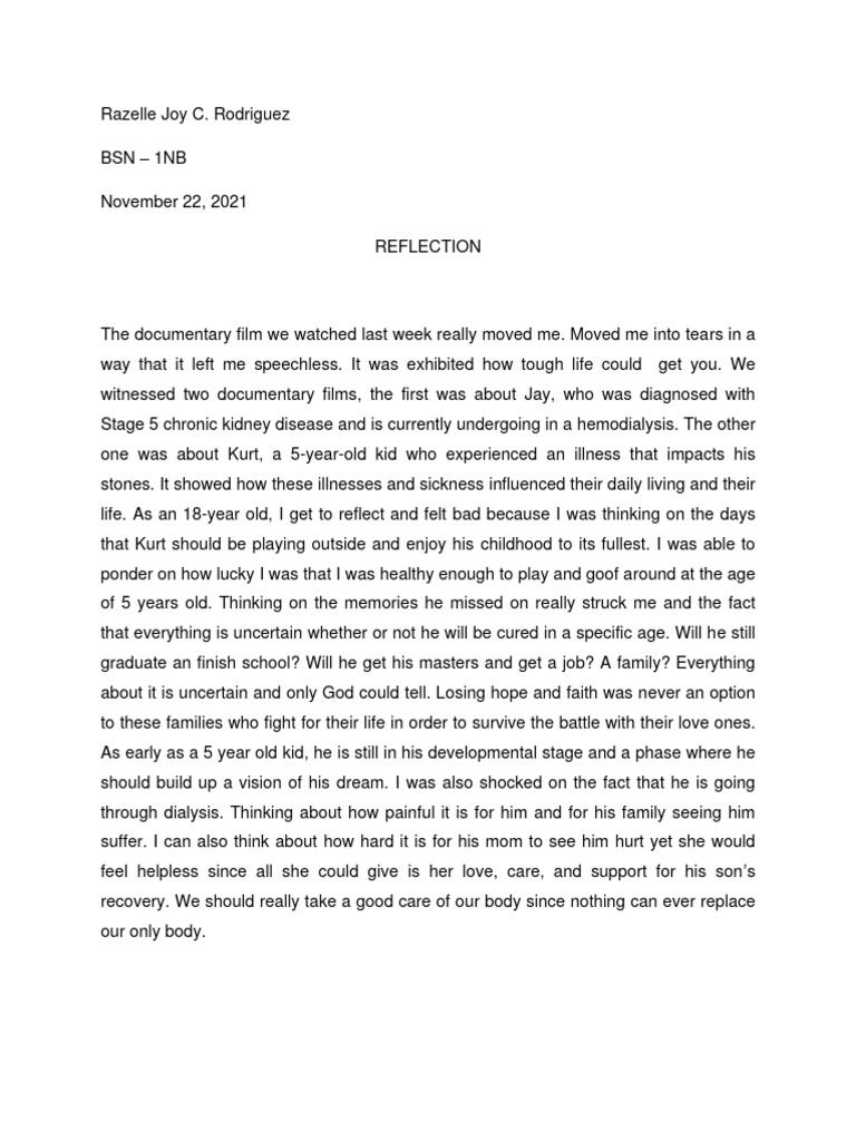 NSG Rodriguez Reflection | PDF