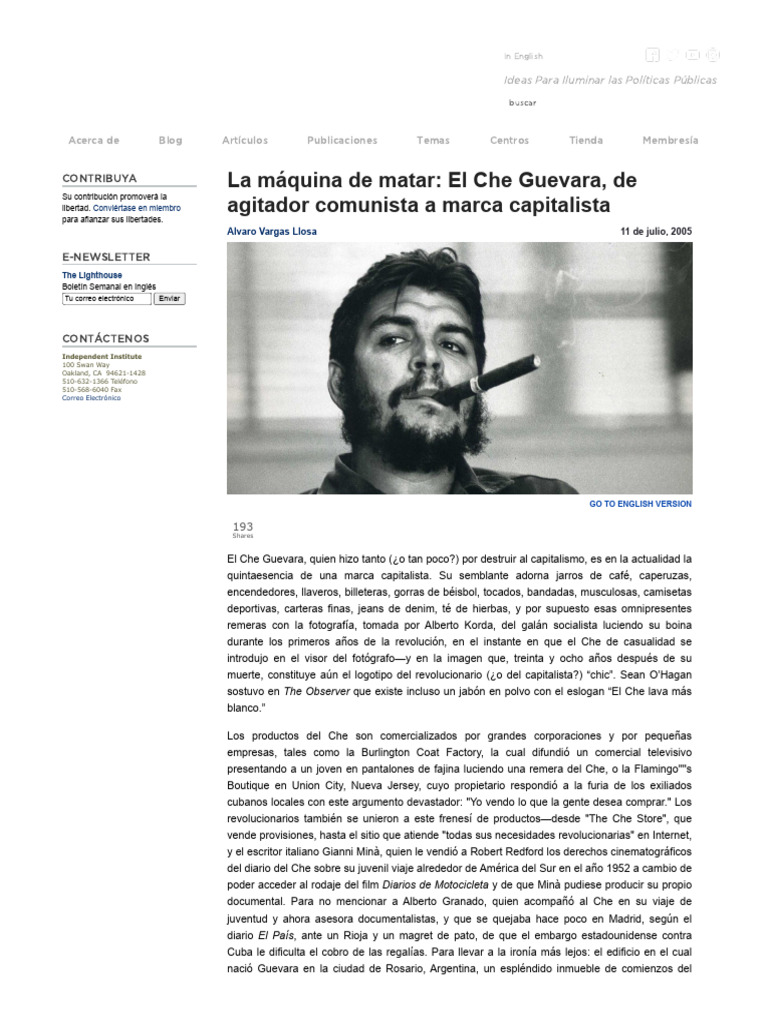 El Che Guevara: De Revolucionario a Marca | PDF | Che Guevara | Cuba