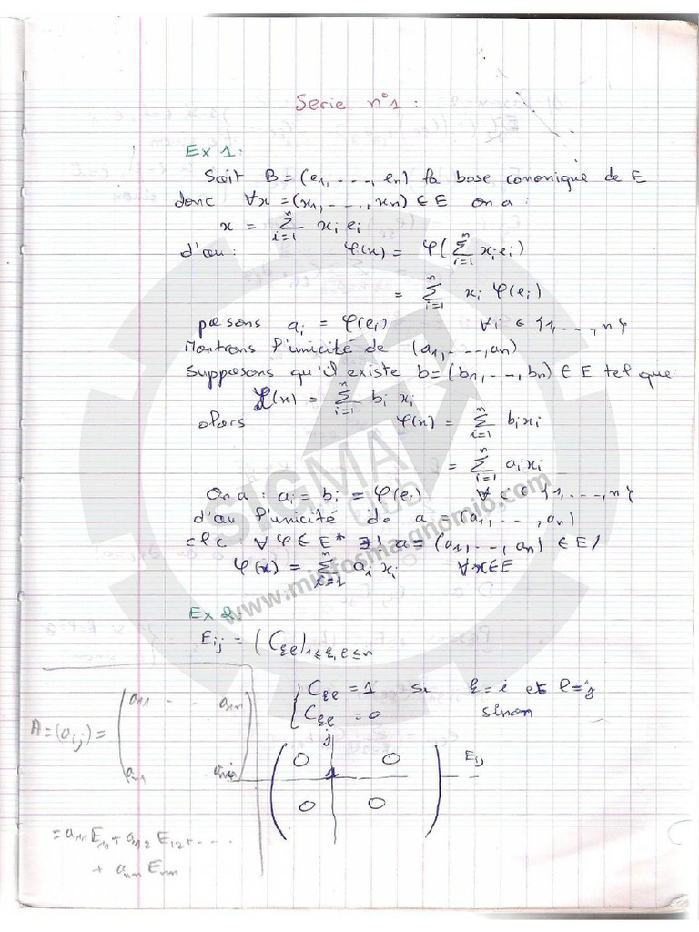 Alg 5 - Correction TD 1 | PDF