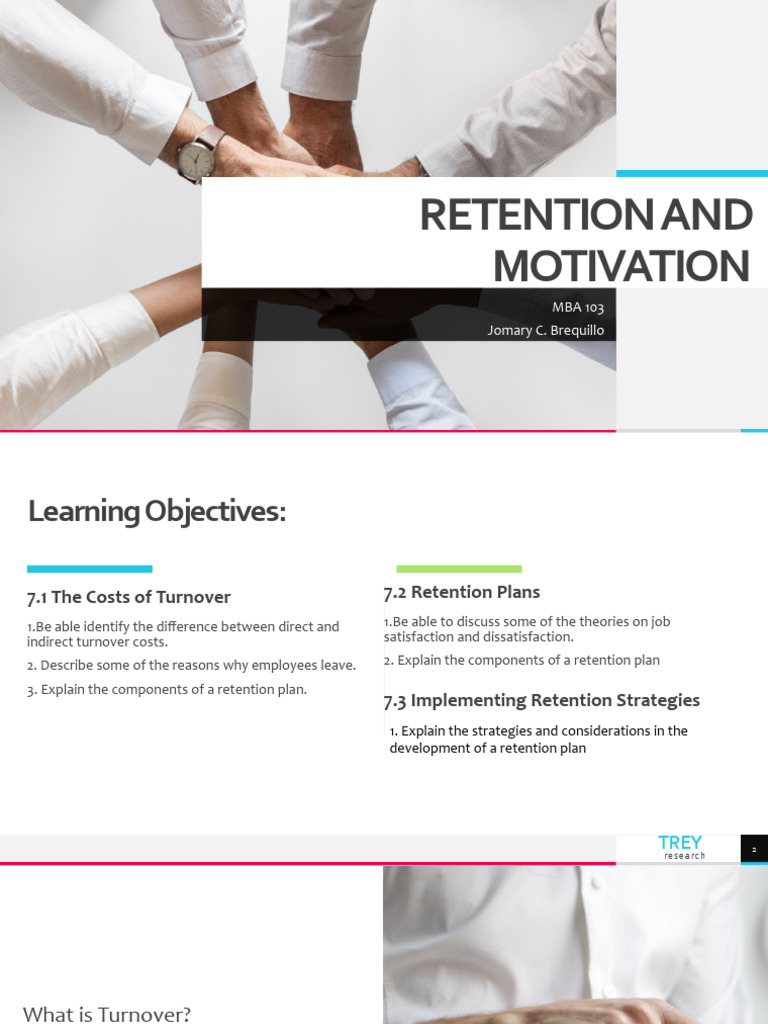 Retention and Motivation | PDF | Employee Retention | Turnover (Employment)