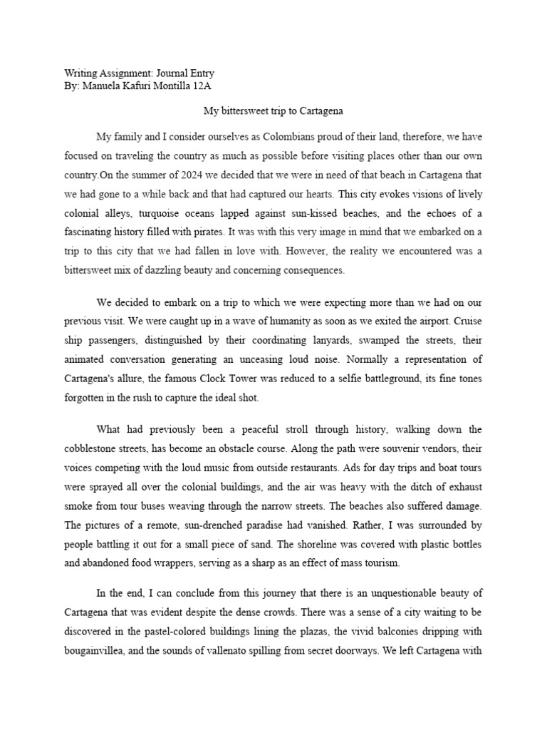 Bittersweet Journey to Cartagena | PDF | Social Science