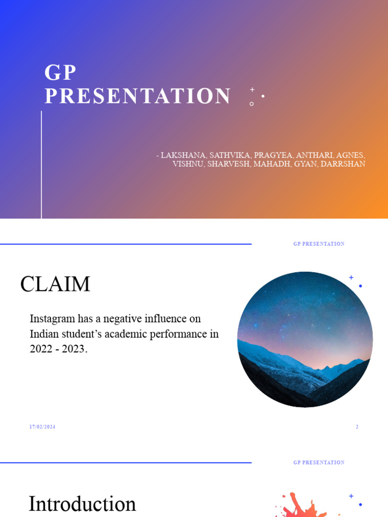 GP Presentation | PDF | Social Media | Popular Culture & Media Studies