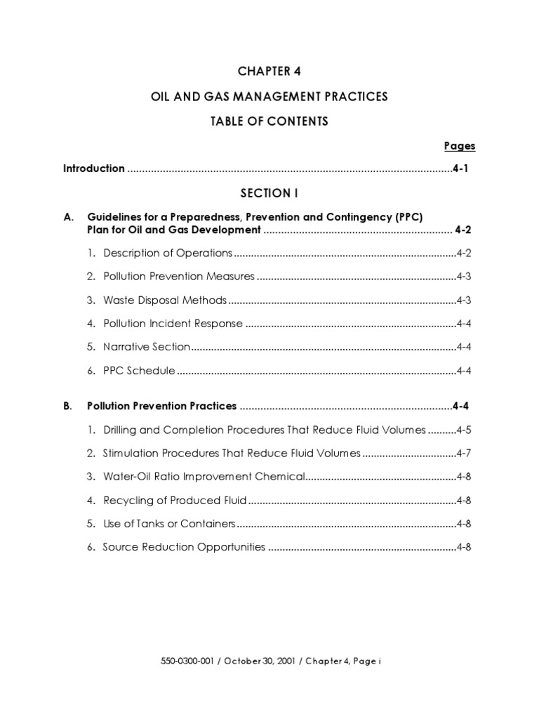 Guidelines for Developing Effective Oil and Gas Management Practices ...