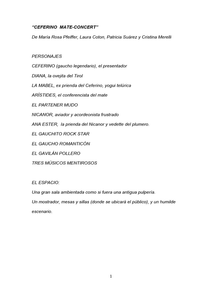 Ceferino Mate-Concert: Humor Gaucho | PDF | Arte