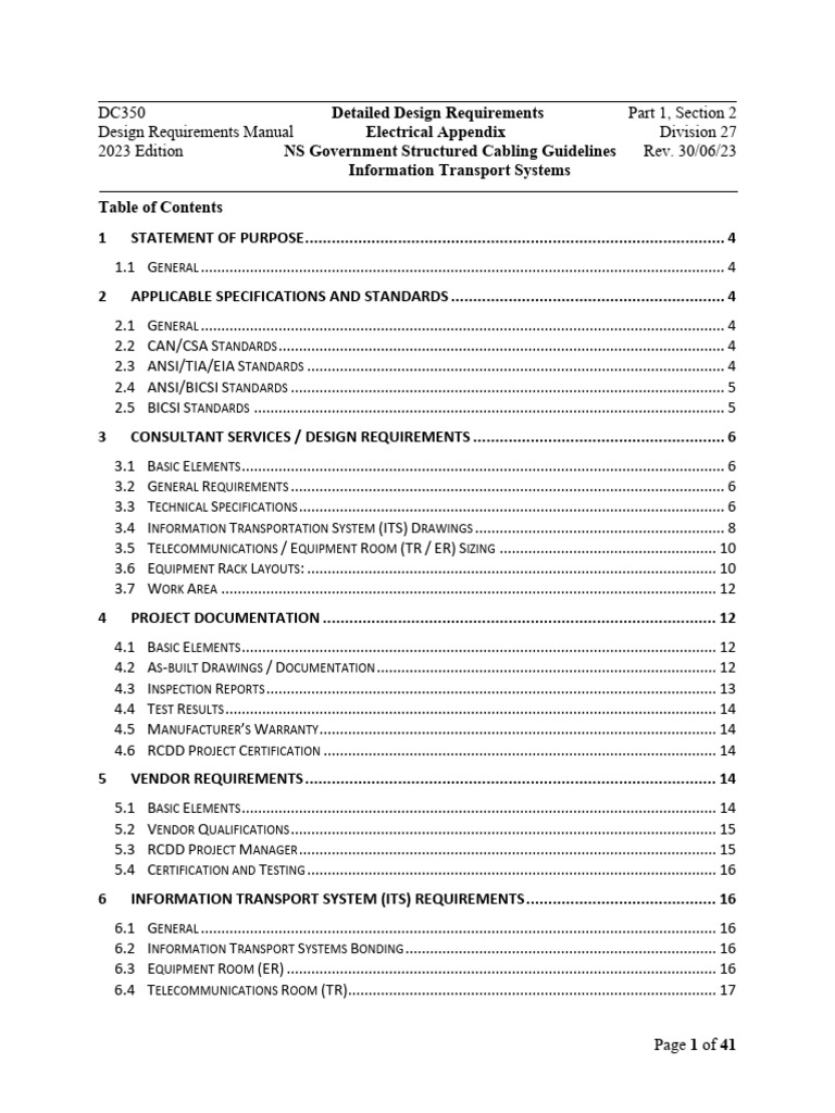 Structured Cabling Guidelines | PDF | Telecommunications | Information And Communications Technology