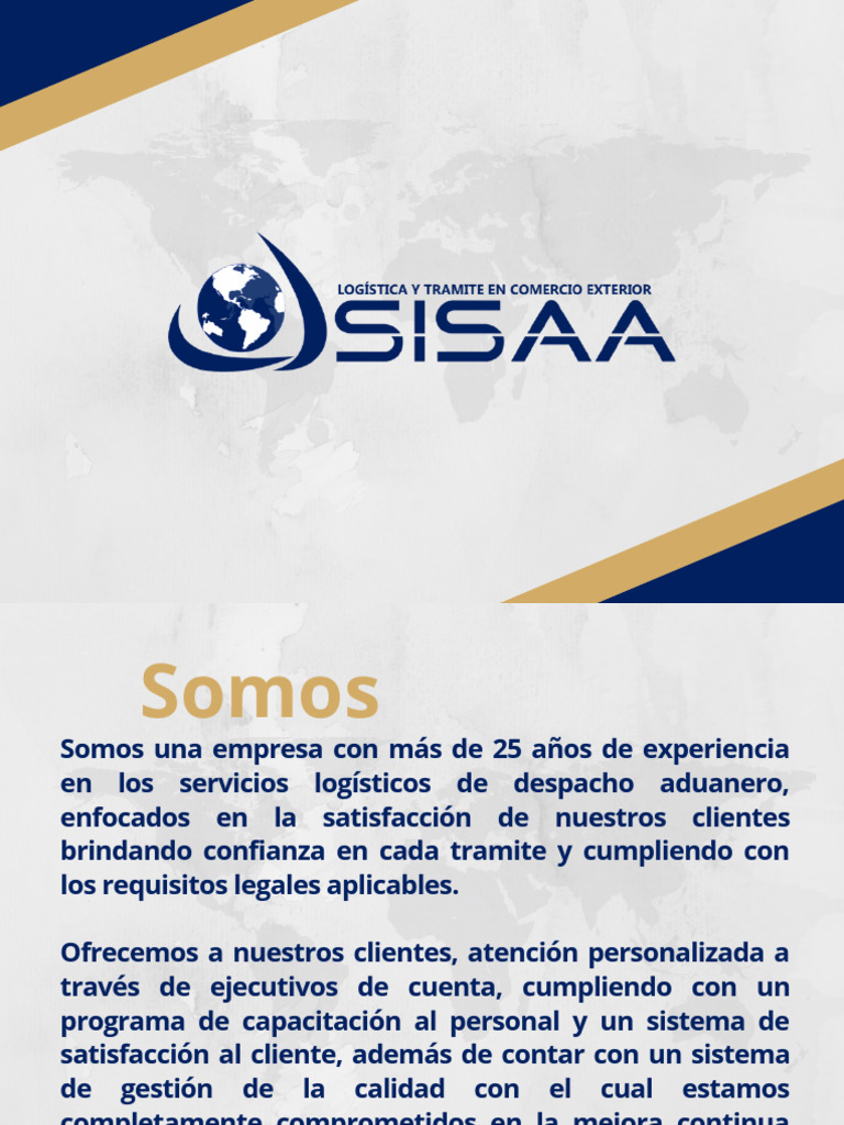Presentacion Sisaa | PDF | Logística | Business