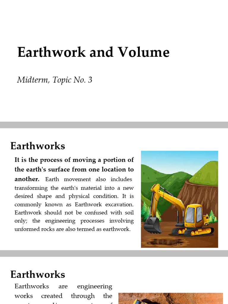 EARTHWORKS | PDF