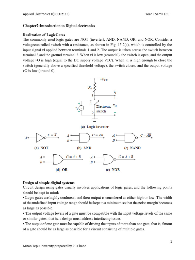 Digital Electronics and IC Fabrication Guide | PDF | Semiconductor ...