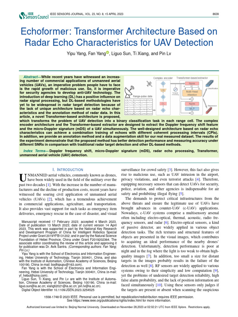 Echoformer_Transformer_Architecture_Based_on_Radar_Echo_Characteristics ...
