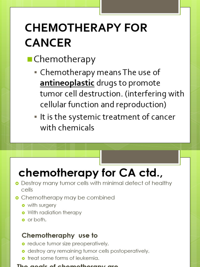 Chemotherapy: Uses, Types, Effects | PDF | Chemotherapy | Drugs