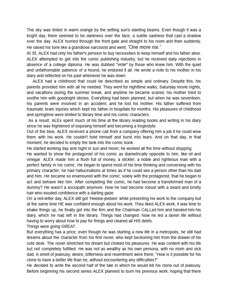 character alex | PDF