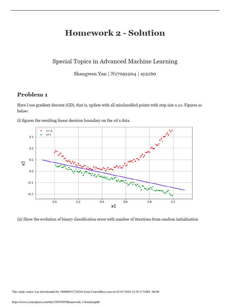 Homework 2 Solution PDF | PDF | Algorithms | Applied Mathematics