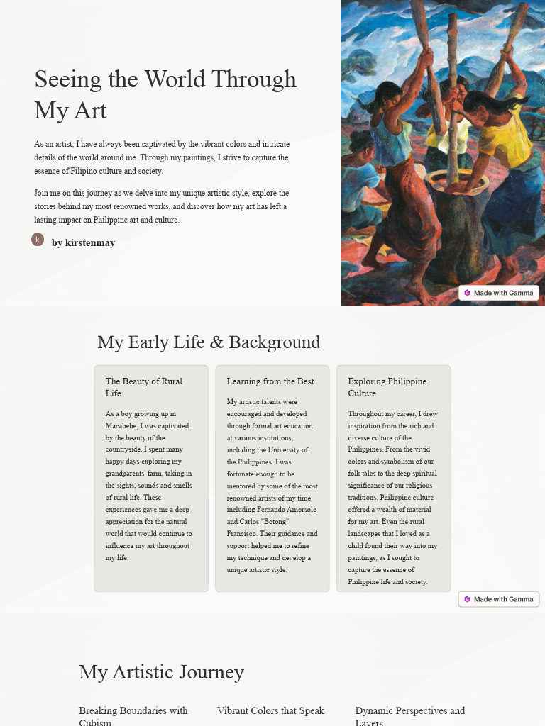 Seeing The World Through My Art | PDF | Composition (Visual Arts) | The ...