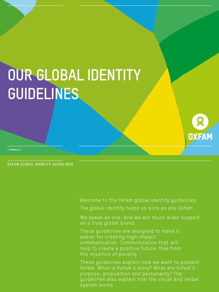 Oxfam Global Identity Guidelines | PDF | Communication | Oxfam