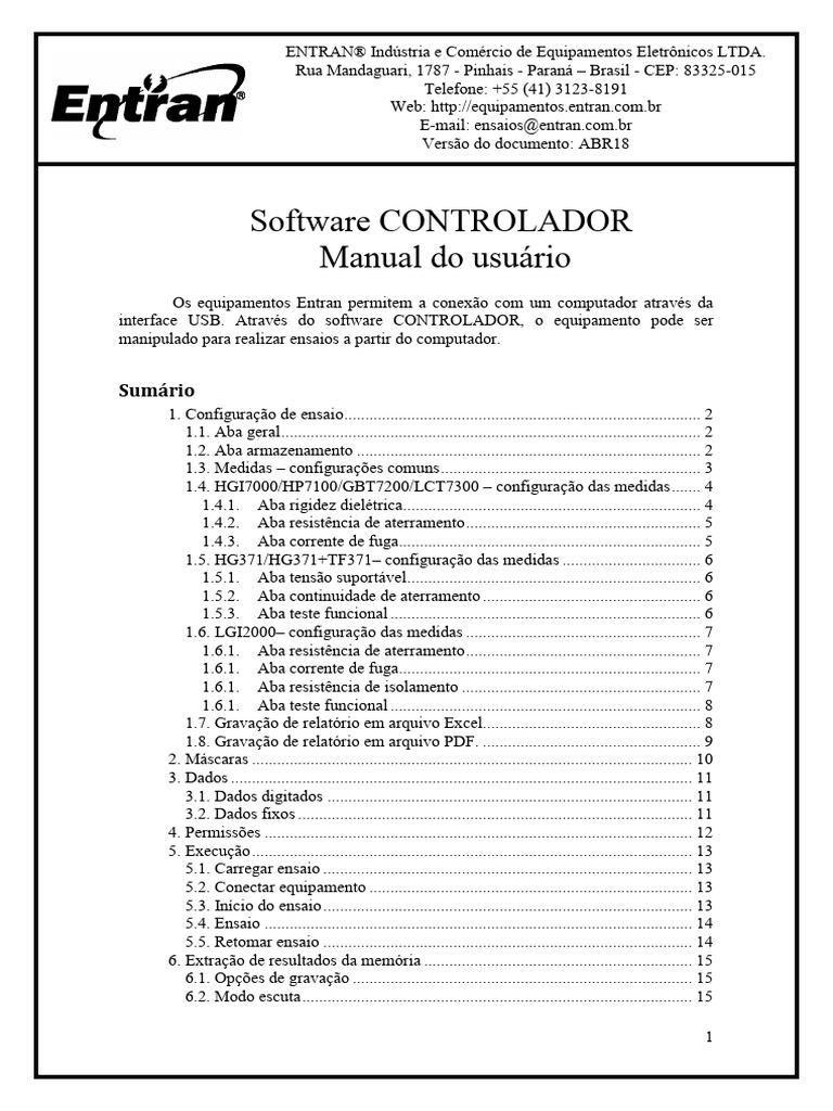Controlador Manual Abr18 | PDF | Energia elétrica | Janela (informática)
