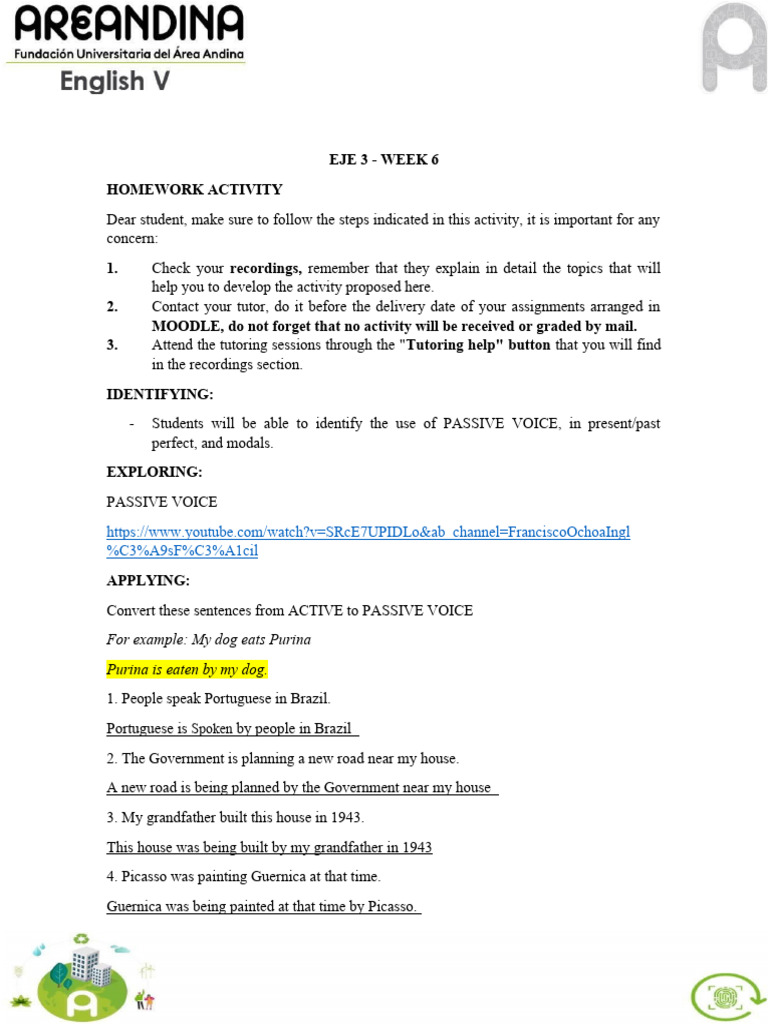 English 5 - EJE 3 - Week 6 | PDF | Linguistics