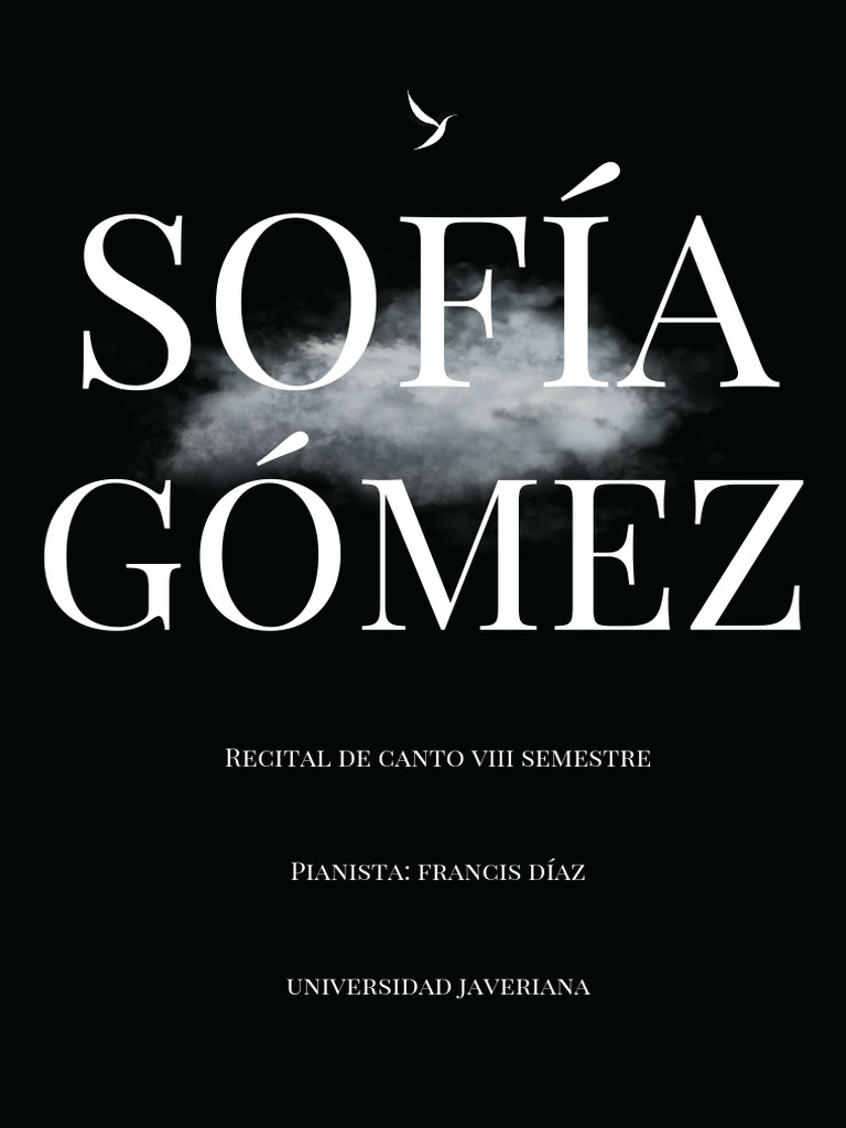 Programa Final de Recital de Canto Sofia Gomez Mn8hl6 | PDF | Amor