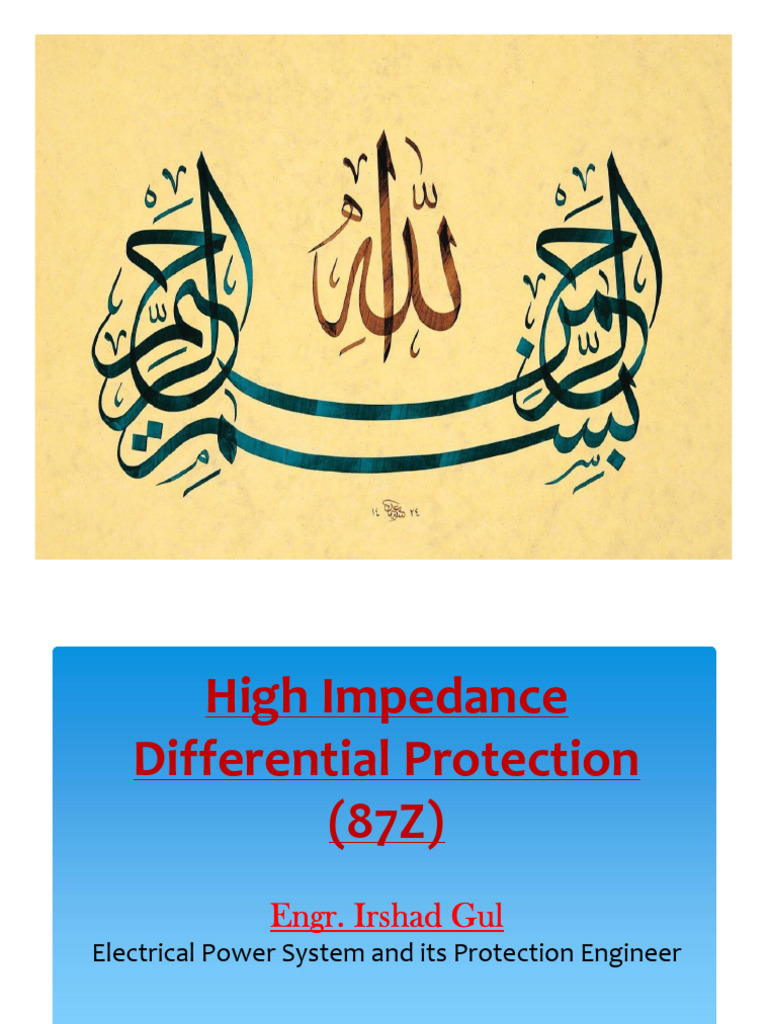 High Impedance Differential Protection by Irshad Gul | PDF | Electrical ...