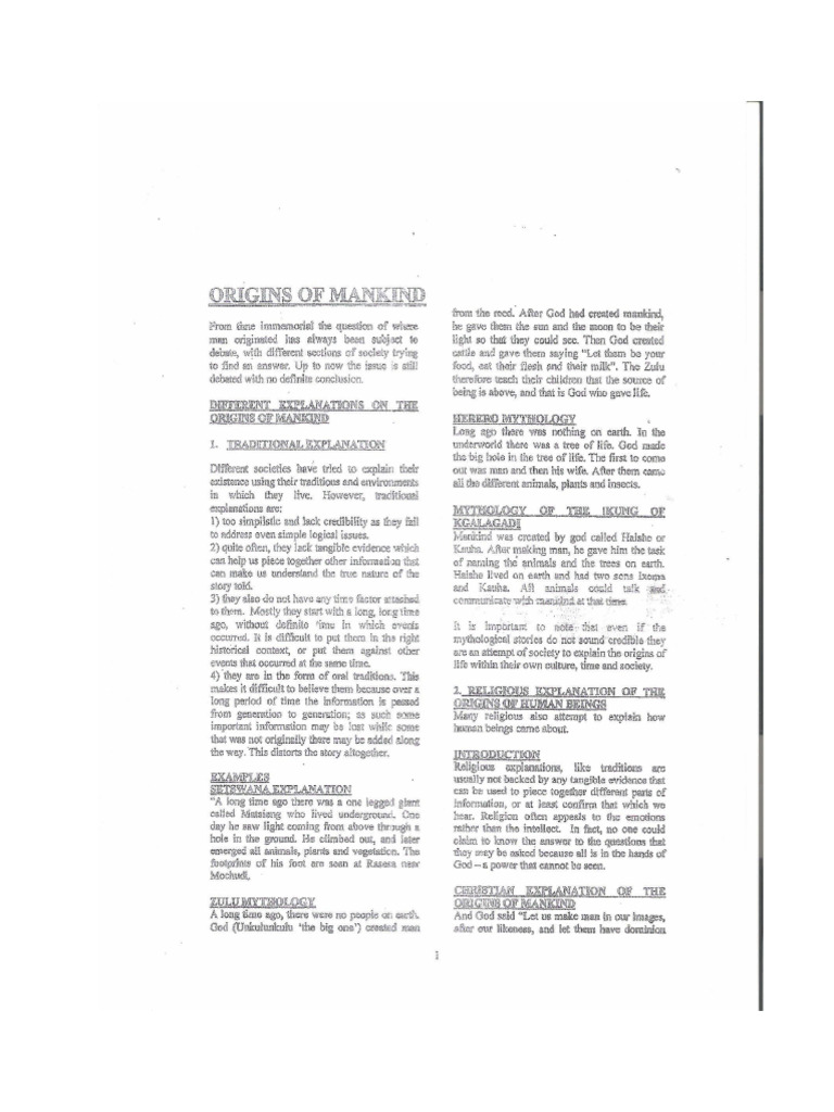 African History Paper 1 Notes | PDF