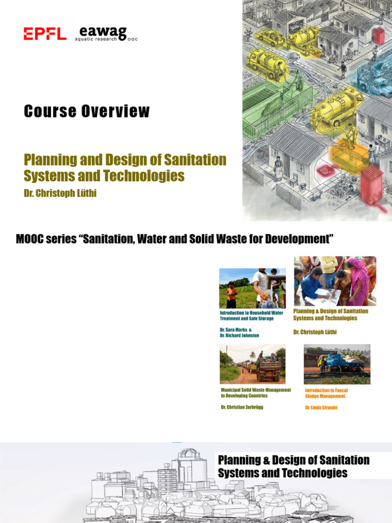 fJYZo8FrQ6OMQhrWRT12Eg - Sanitation MOOC - Slides Week 1 | PDF | Sanitation | Urbanization