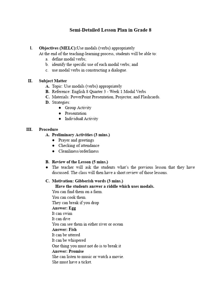 Lesson Plan | PDF | Linguistics