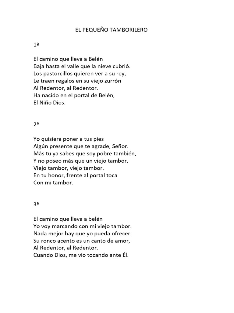 El Pequeño Tamborilero | PDF | Religión y espiritualidad