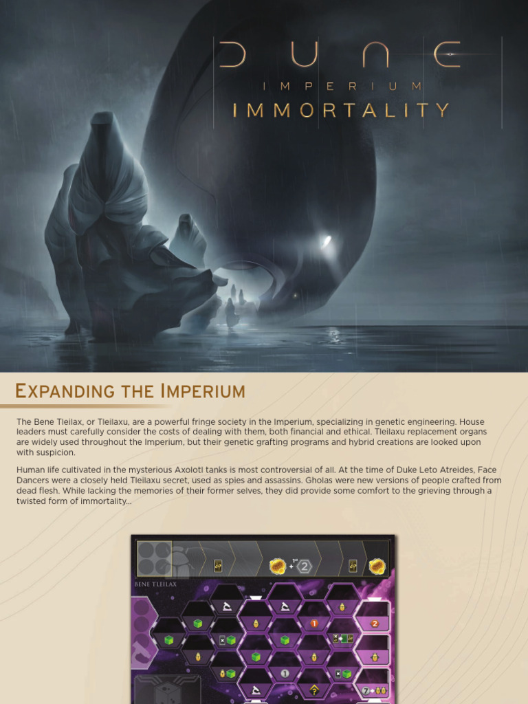 73 Dune Imperium Immortality Rulebook | PDF | Dune (Franchise ...