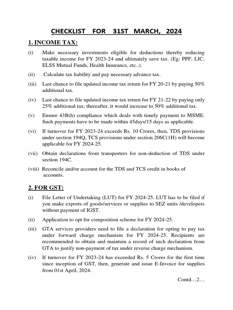 IMPORTANT CIRCULAR - 23.03.2024 | PDF | Taxes | Money