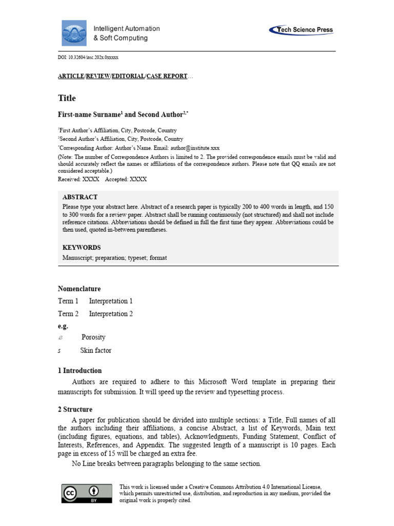 IASC-Template | PDF | Paragraph | Typefaces