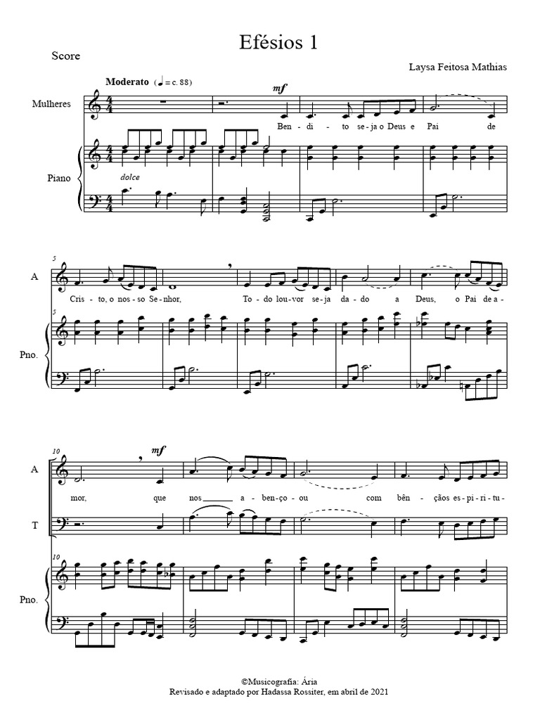 Efesios 1 - Laysa Feitosa | PDF | Doze Apóstolos | Cristianismo Primitivo