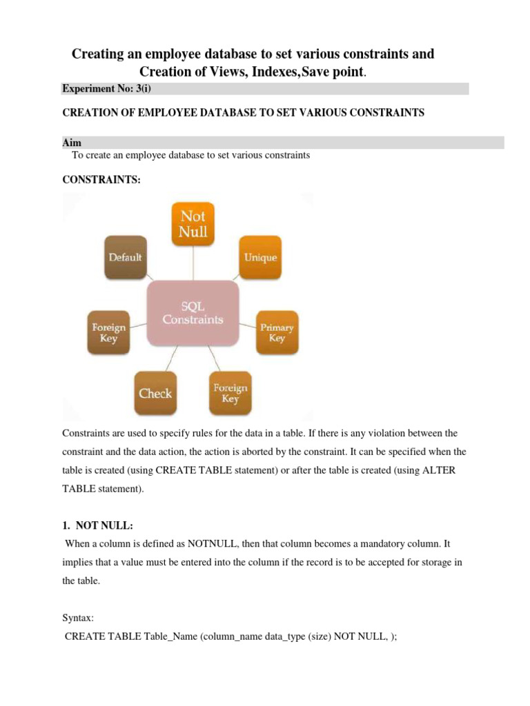 Exp 3 | PDF | Database Index | Computing