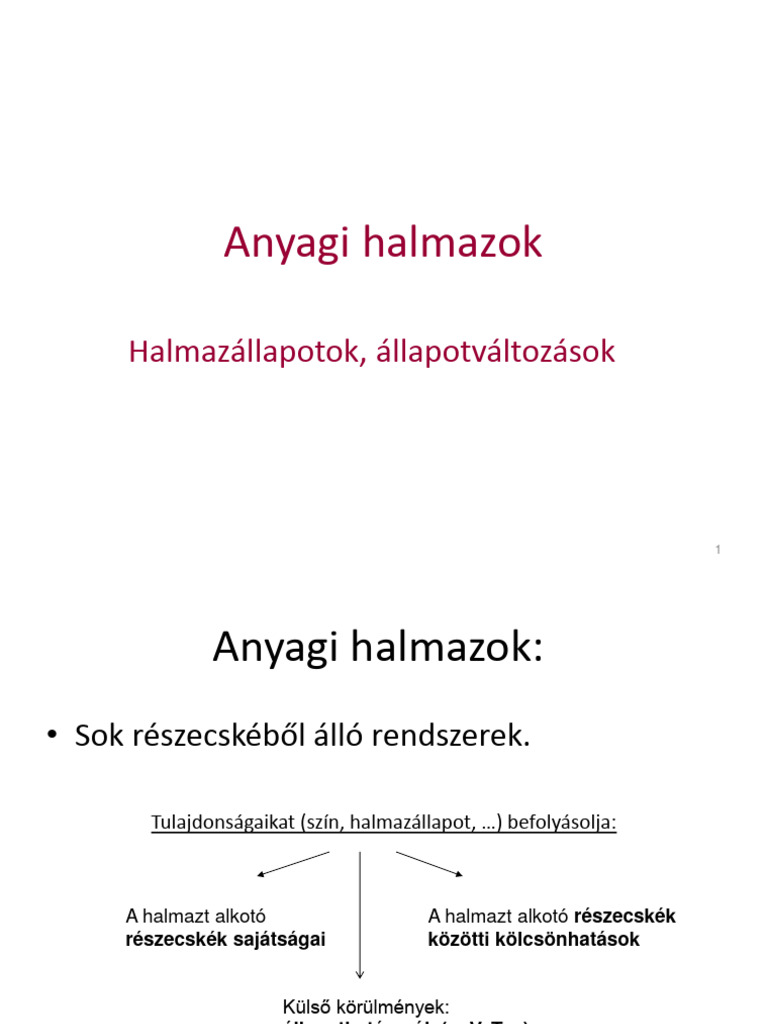 Anyagi Halmazok - 1708175435 | PDF
