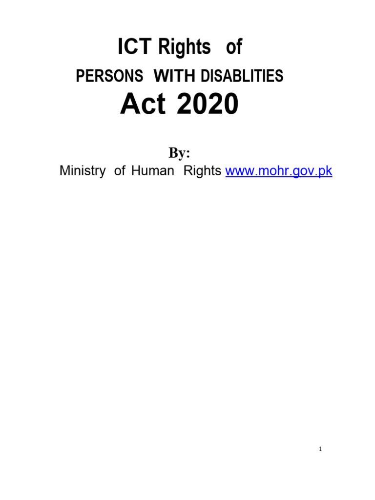 The-ICT-Rights-of-Persons-with-Disability-Act-2020 | PDF | Disability ... The-ICT-Rights-of-Persons-with-Disability-Act-2020 | PDF | Disability ...