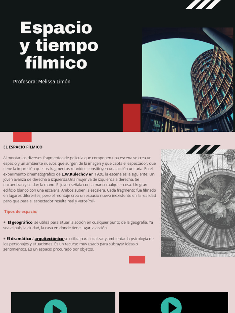 Espacio y Tiempo en el Cine | PDF | Filosofía | Libros para adolescentes
