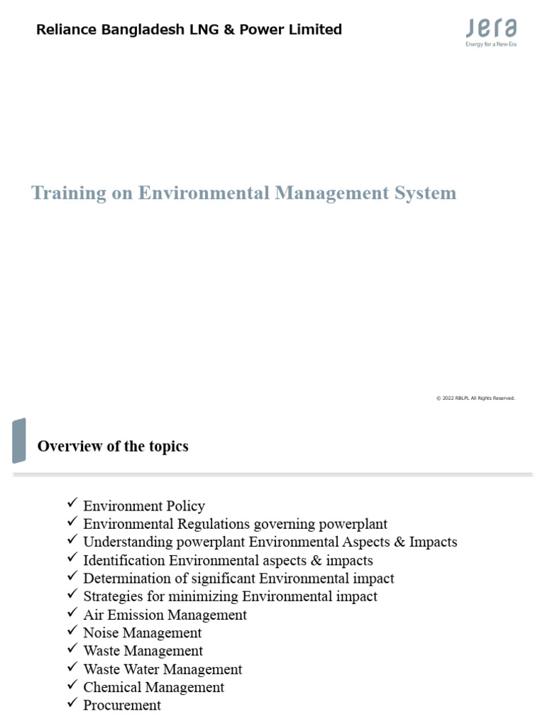 271123environmental Management Training Module. | PDF | Environmental ...