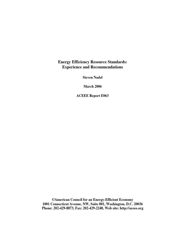 5_16_06_ACEEE-EEPS | PDF | Energy Conservation | Efficient Energy Use