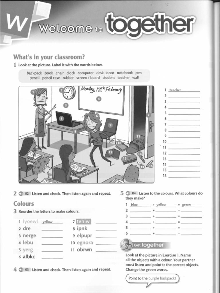 Cuadernillo de Ingl-S 1 - A-O | PDF