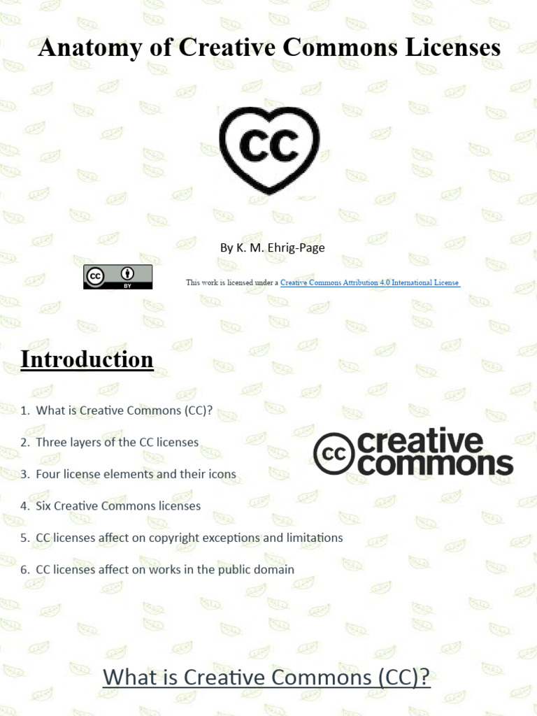 Understanding Creative Commons Licenses | PDF | Creative Commons ...