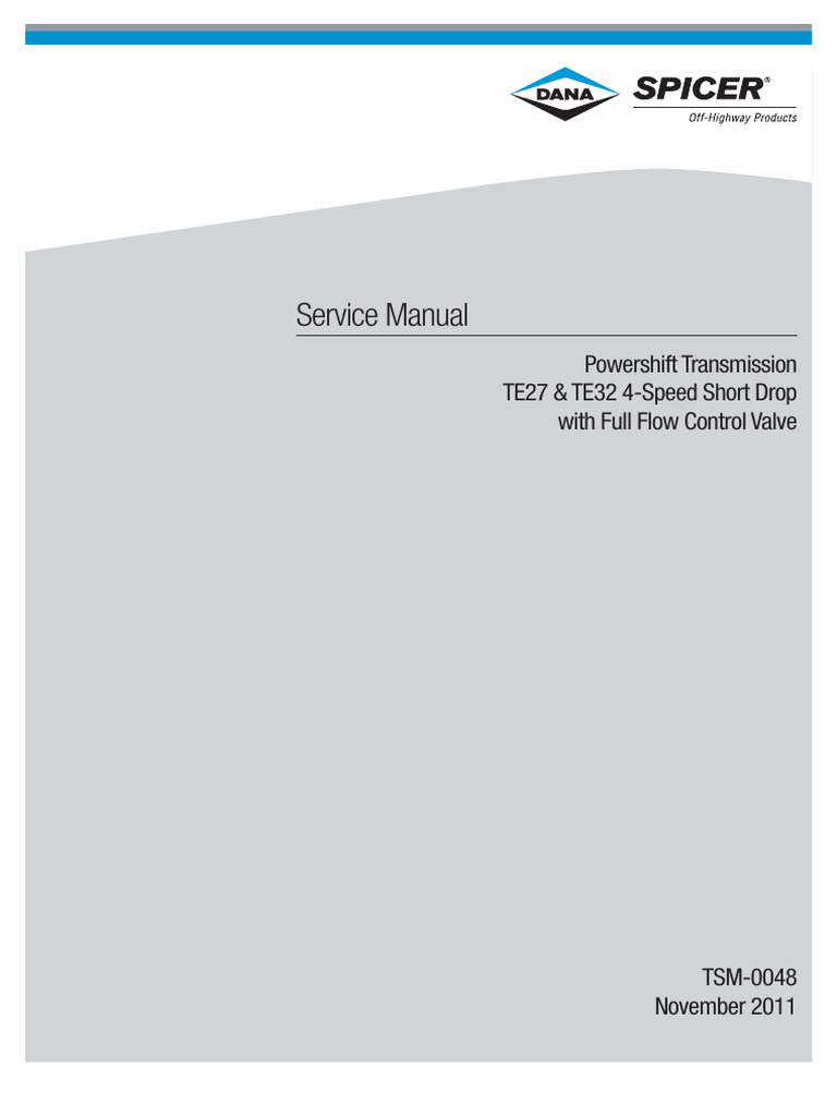 Dana Te 32 FF | PDF | Clutch | Machines
