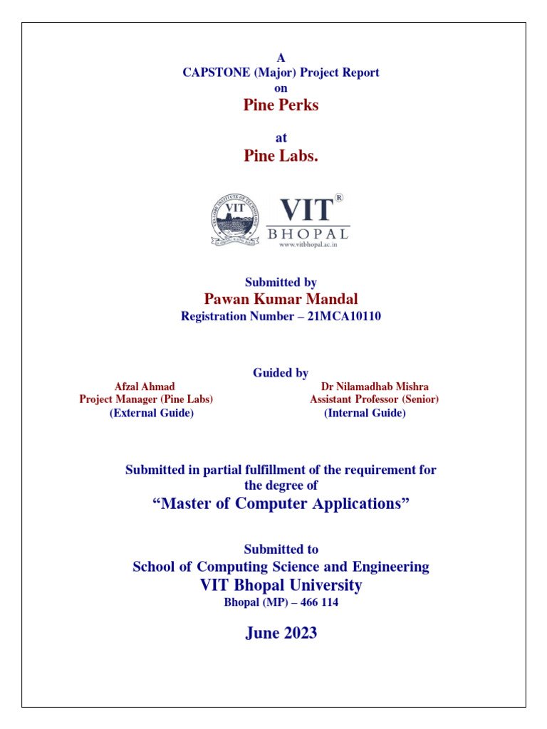 CAPSTONE Project Report 21MCA10110 | PDF | Software Testing | Eclipse ...