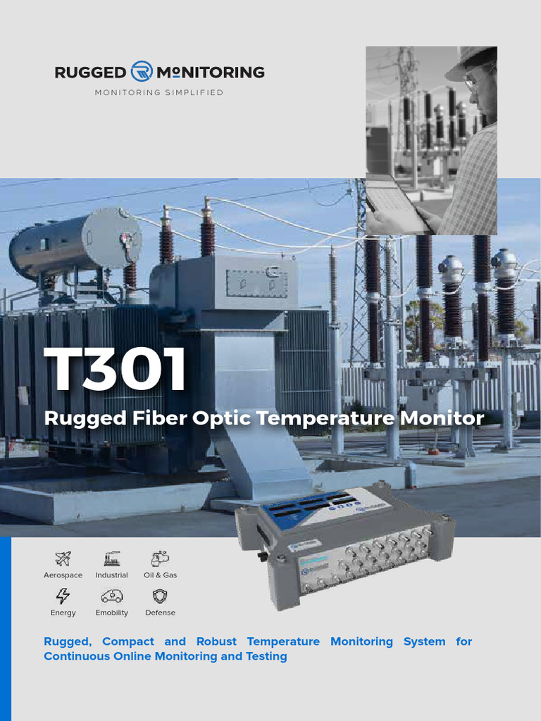Rugged Fiber Optic Temperature Monitor | PDF | Optical Fiber ...