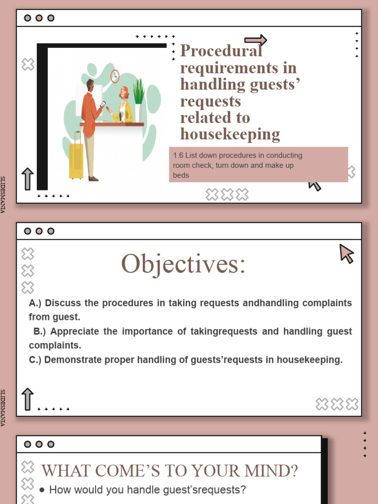 Guest Request Handling in Housekeeping | PDF | Bed