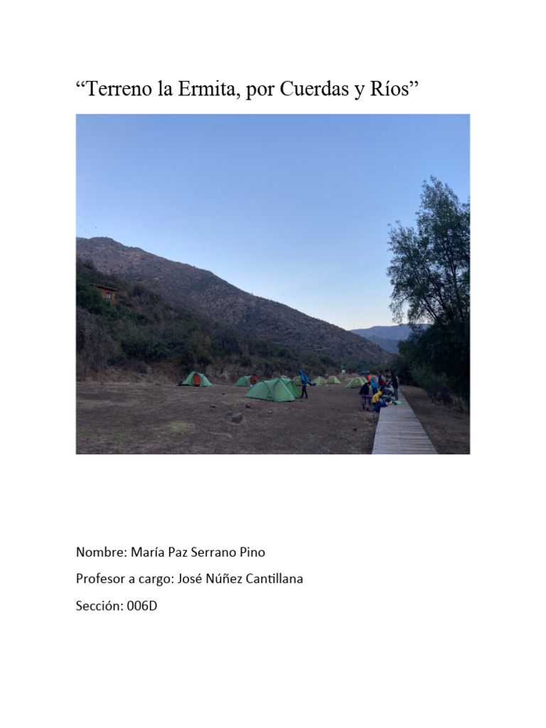 Bitácora Terreno La Ermita | PDF | Tornillo