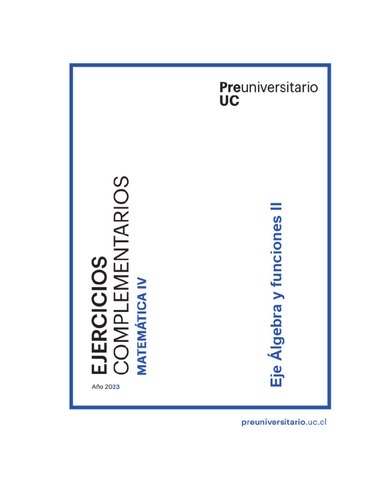 2023 - Guias Digitales Primer Semestre - Eje Algebra y Funciones II | PDF | Ecuaciones | Función ...