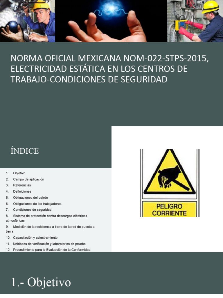 Norma Oficial Mexicana Nom-022-Stps-2015, Electricidad Estática en ...