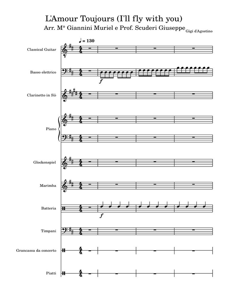 L'Amour - Toujours - (I'll - Fly - With - You) Partitura Completa | PDF