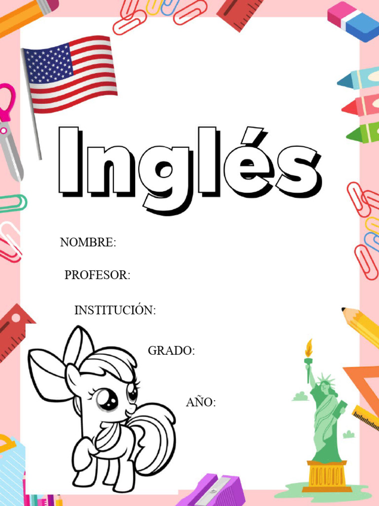 Caratulas de Ingles para Ninos | PDF