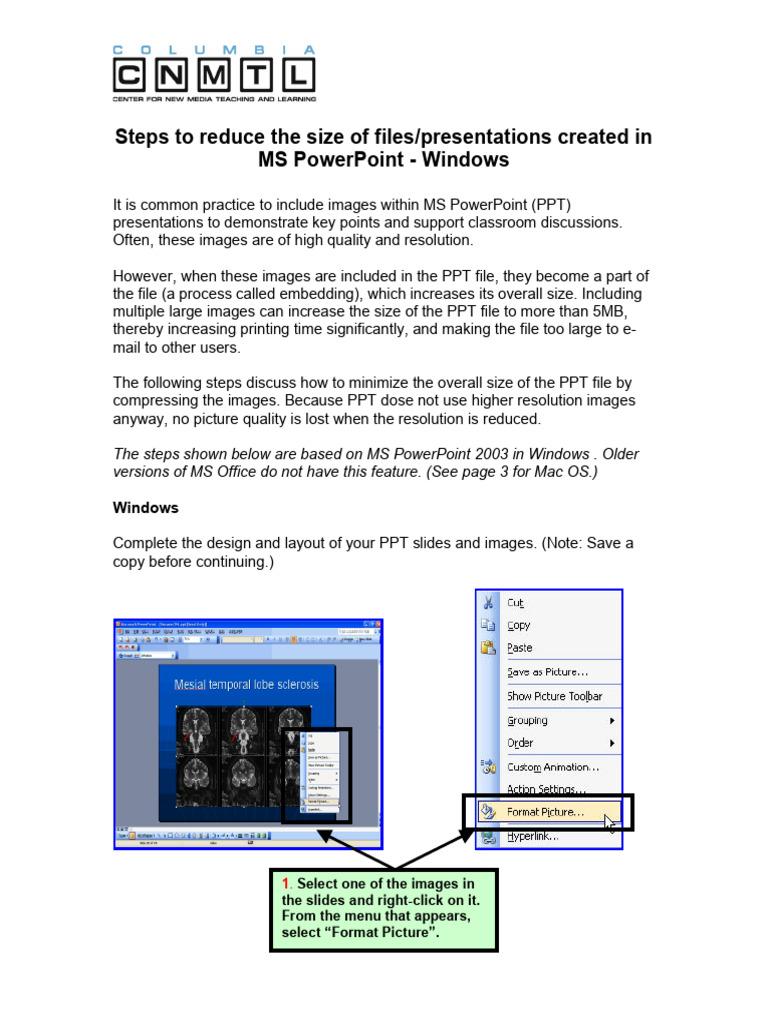 PowerPoint Size | PDF | Microsoft Power Point | Window (Computing)
