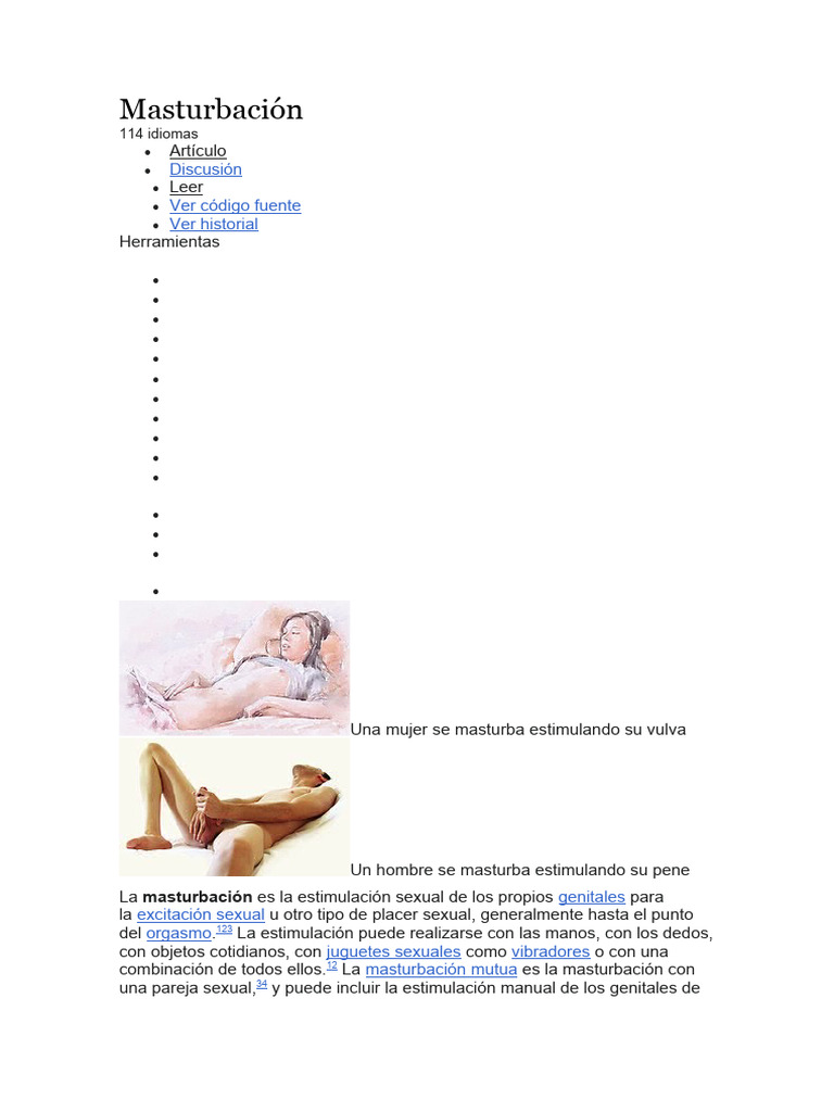 Masturbación | PDF | Masturbación | Orgasmo